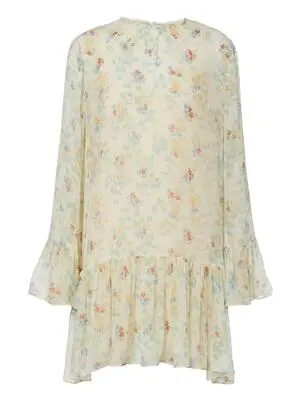 Ulla Johnson Emmeline Floral Silk Chiffon Mini Dress - Multicoloured