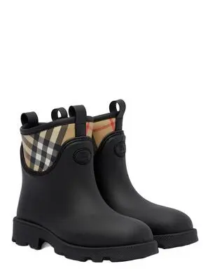 Burberry Rubber Rain Boots - Black