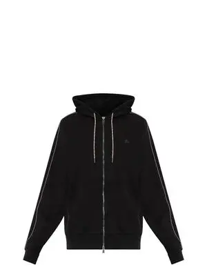 Burberry Scott Check Piping Hoodie - Black