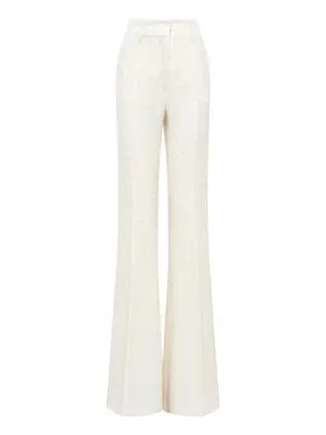 Gabriela Hearst Rhein Silk Boucle Pants - Ivory