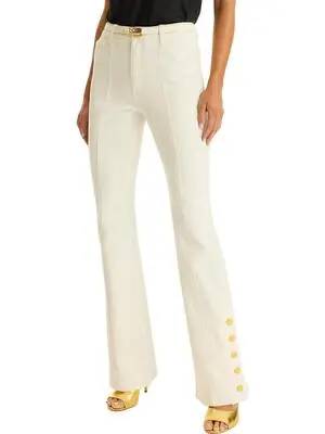 THE NOLI SHOP Veronica Button Jean - Ivory