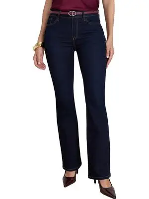 THE NOLI SHOP Aria Coated Flare Jean - Indigo