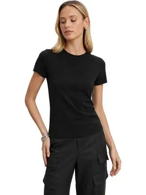 THE NOLI SHOP Anchor Print Crewneck T-shirt - Black