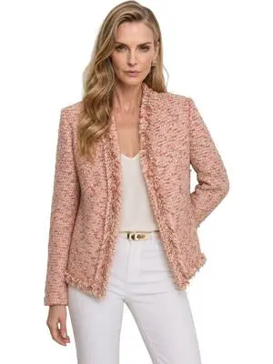 THE NOLI SHOP Florence Tweed Jacket - Rose Multi