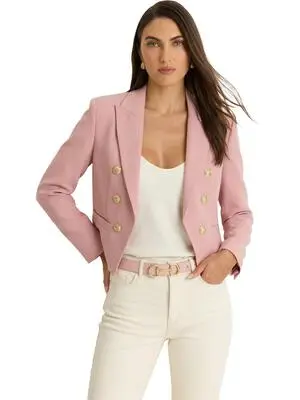 THE NOLI SHOP Gabrielle Double Breasted Blazer - Blush