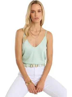 THE NOLI SHOP The Noli Shop Yara Silk Camisole Mint