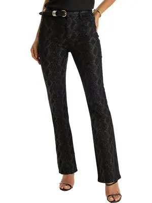 THE NOLI SHOP The Noli Shop Aria Flare Jean - Black Python
