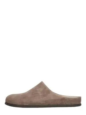 Vince Leo Suede Clog Mule - Flint