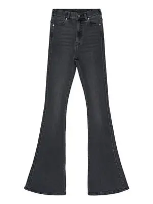 DR. DENIM Moxy High Flare Jeans - Grey