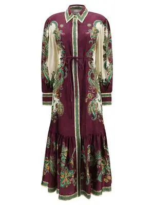 ALEMAIS Dress In Floral Print - Multicolour