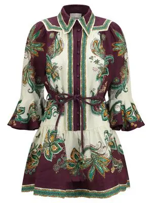 ALEMAIS Alemasis Ruthie Printed Shirt Dress - Multicolour