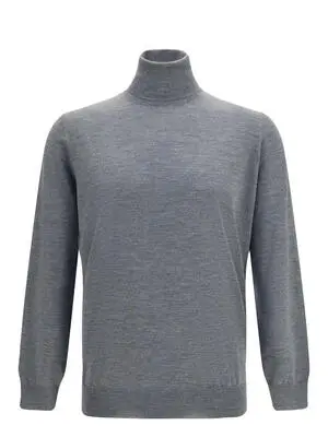Brunello Cucinelli Wool Turtleneck Sweater - Grey