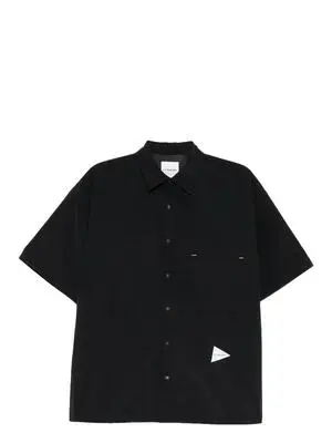 AND WANDER Uv Cut Stretch Shirt - Black