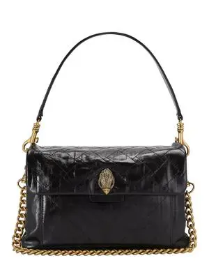Kurt Geiger Kurt Geiger London Celia Quilted Leather Shoulder Bag Black