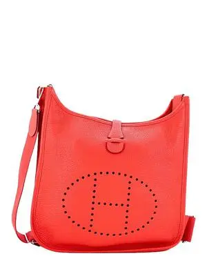 Hermès Pm Evelyne Bag Gen Iii Clemence - Red