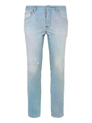 Dsquared2 Distressed Faded Jeans - Blue