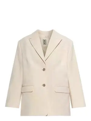 BY MALENE BIRGER Adele Single-breasted Peak-lapel Blazer - Neutrals