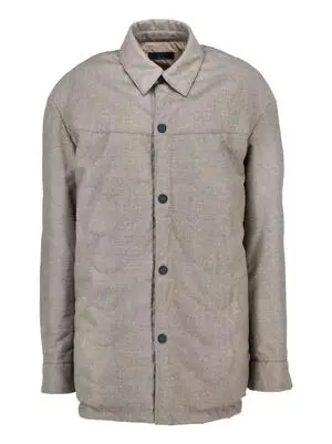 Kiton Logo Patch Coat - Neutrals
