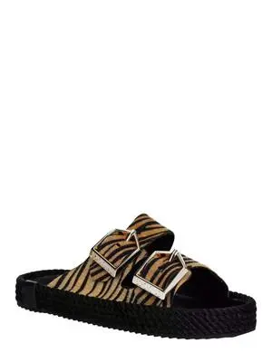 BOHONOMAD Sydney Zebra-print Espadrilles - Neutrals