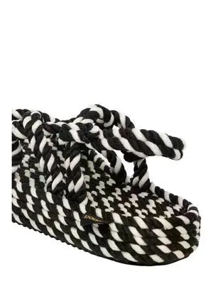 BOHONOMAD Bodrum Rope-detail Sandals - Black
