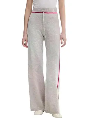 From Future Drawstring Track Pants With Side Stripe Detail - Grey