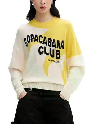From Future Graphic Print Sweater - Neutrals