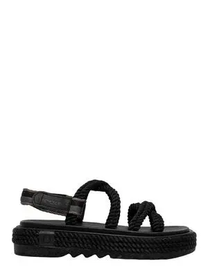 BOHONOMAD Rope Detail Espadrilles - Black