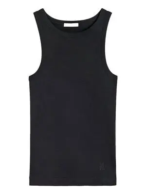 BY MALENE BIRGER Logo Embroidered Tank Top - Black