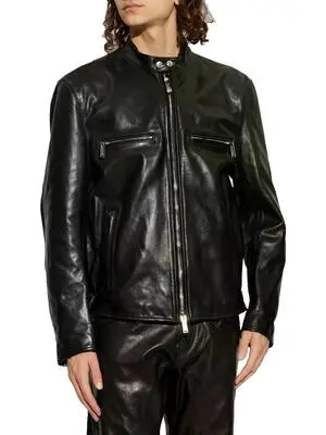 Dsquared2 Leather Zip-fastening Jacket - Black