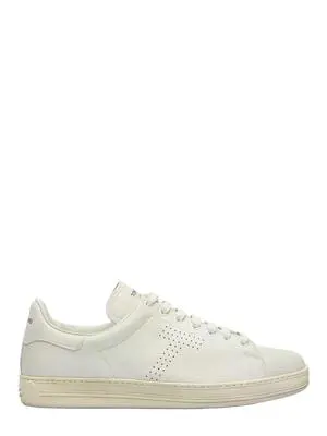 TOM FORD Warwick Grain Leather Sneakers Neutrals