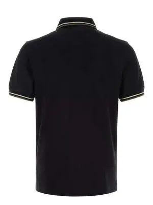 Fred Perry Piqué Polo Shirt - Black