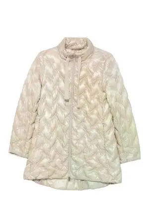 Herno Quilted High-neck Coat - Neutrals