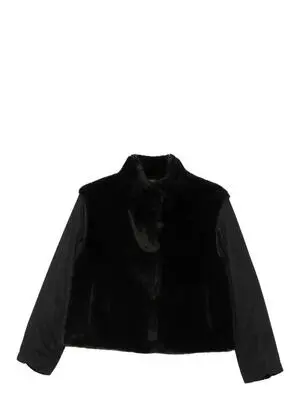 Herno Faux-fur Panelled Jacket - Black