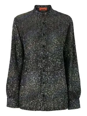 Missoni Sequin Embellished Zigzag Shirt - Black
