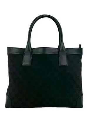 Gucci Gg Canvas Tote Bag - Black