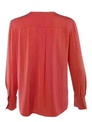 Emporio Armani Crepe Button Shirt - Red