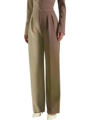 Manière De Voir Julie Two-tone Tailored Pants - Neutrals