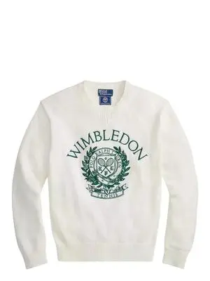 Polo Ralph Lauren Embroidered Crew Neck Sweater - Neutrals