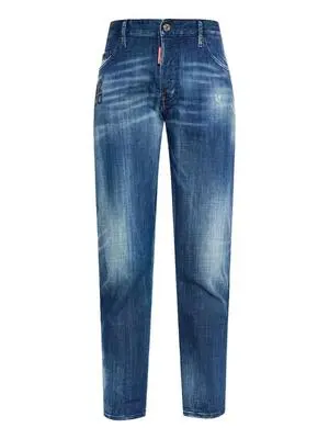 Dsquared2 Faded Effect Distressed Jeans - Blue