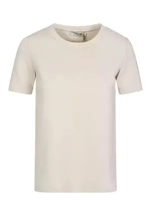 Max Mara Embroidered Logo T-shirt - Neutrals