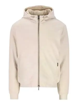 MOORER Drawstring Hooded Jacket - Neutrals