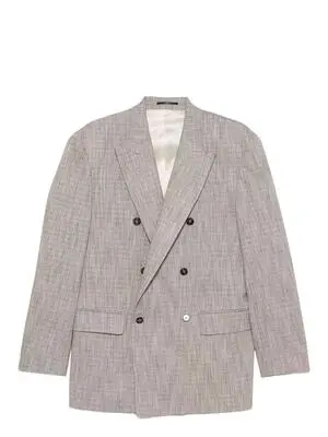 Karl Lagerfeld Double-breasted Peaked-lapel Blazer - Neutrals