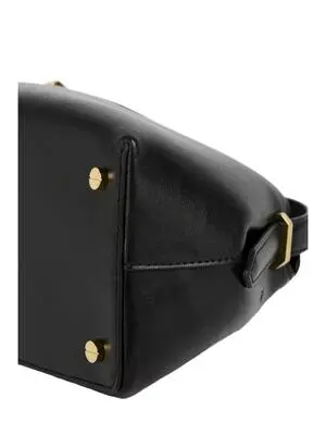 TOTEME T-lock Shoulder Bag - Black