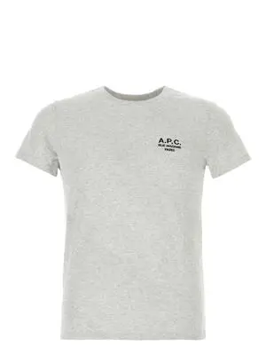 A.p.c. Melange Logo T-shirt - Grey