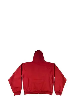 SP5DER Angel Number Zip-up Hoodie - Red