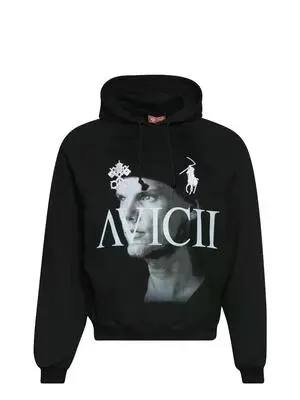 PRAYING Avicii Print Hoodie - Black