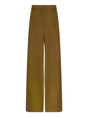 Max Mara Belted Wide-leg Trousers - Brown