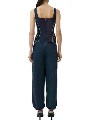 Simkhai Faelin Contrast-trim Track Pants - Blue