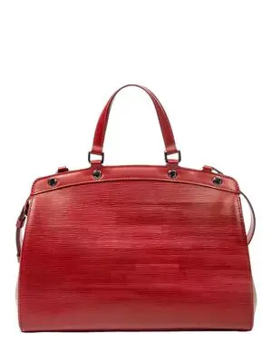 LOUIS VUITTON Louis Vuitton Brea Leather Tote Bag Red