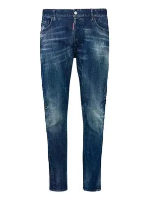 DSQUARED2 Distressed Effect Faded Jeans